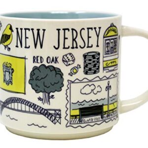 Starbucks New Jersey Mug Been There Series Across the Globe Collection Mug, 14 Oz