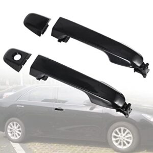 ZXMOTO Exterior Door Handle Rear Fit for Toyota Camry 2012-2017 2PCS (Driver Side Left & Right) New