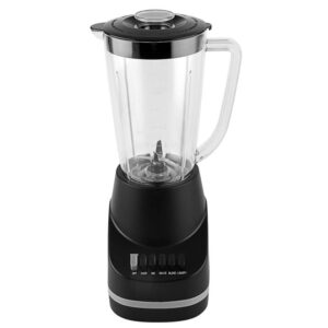 mainstays 6-speed blender, black, features 1.5l capacity jar and 350w motor