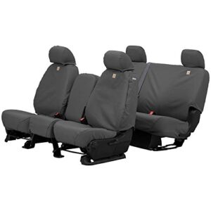 Covercraft Carhartt SeatSaver Custom Seat Covers | SSC2509CAGY | 1st Row Bucket Seats | Compatible with Select Toyota Tacoma Models, Gravel