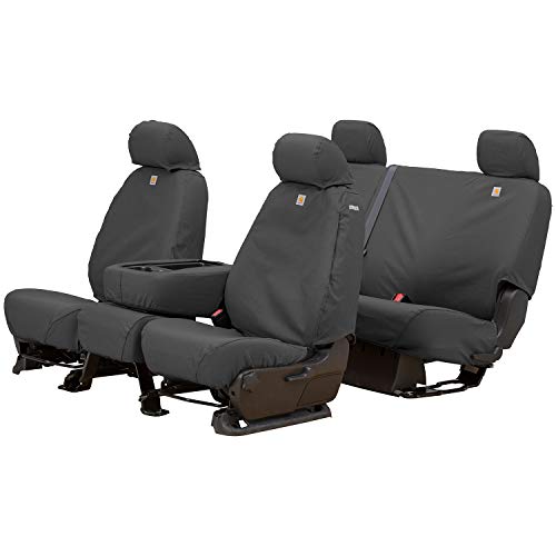 Covercraft Carhartt SeatSaver Custom Seat Covers | SSC2509CAGY | 1st Row Bucket Seats | Compatible with Select Toyota Tacoma Models, Gravel