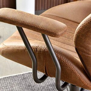 XIZZI Ergonomic Chair, Modern Computer Desk Chair,Executive Swivel Task Chair with Armrests Support (Light Brown)