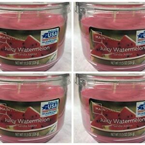 Mainstays 11.5oz Scented Candle, Juicy Watermelon 4-Pack