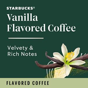 Starbucks Ground Coffee—Vanilla Flavored Coffee—No Artificial Flavors—100% Arabica—6 bags (11 oz each)