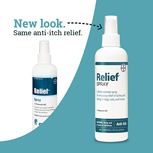 Relief Spray, temporary relief of itching and flaking, for dogs, cats and horses, 8 oz