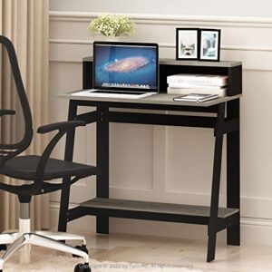 Furinno Simplistic A Frame Computer Desk, Black/French Oak Grey