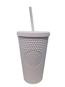 starbucks 2021 holiday bling studded cold cup tumbler 24oz (lavender purple)