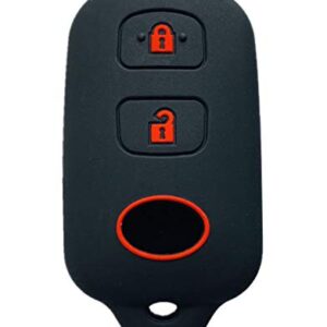 Rpkey Silicone Keyless Entry Remote Control Key Fob Cover Case protector Replacement Fit For Scion xA xB Toyota Celica Echo FJ Cruiser Highlander Prius RAV4 Tacoma Tundra Yaris HYQ12BBX HYQ12BAN