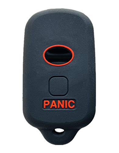 Rpkey Silicone Keyless Entry Remote Control Key Fob Cover Case protector Replacement Fit For Scion xA xB Toyota Celica Echo FJ Cruiser Highlander Prius RAV4 Tacoma Tundra Yaris HYQ12BBX HYQ12BAN