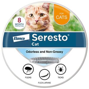 seresto cat vet-recommended flea & tick treatment & prevention collar for cats | 8 months protection