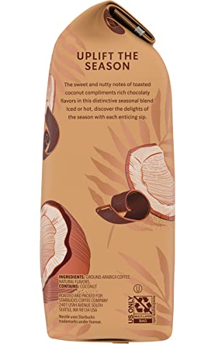 Starbucks Flavored Ground Coffee (Toasted Coconut Mocha, 11 oz (Pack of 2)