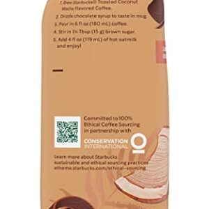 Starbucks Flavored Ground Coffee (Toasted Coconut Mocha, 11 oz (Pack of 2)