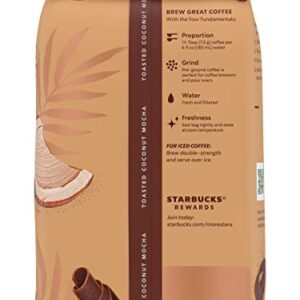 Starbucks Flavored Ground Coffee (Toasted Coconut Mocha, 11 oz (Pack of 2)