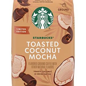 Starbucks Flavored Ground Coffee (Toasted Coconut Mocha, 11 oz (Pack of 2)