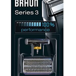 31S BRAUN 5000/6000 Series Contour Flex XP Integral Shaver Foil & Cutter Head Replacement Combi Pack Silver Color