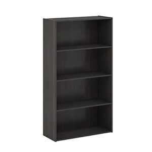 furinno pasir 4-tier bookcase / bookshelf / storage shelves, espresso