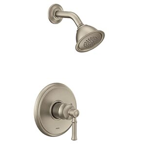 moen ut2182epbn dartmoor m-core 2-series 1-handle shower trim kit, valve required, brushed nickel