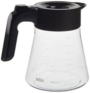 braun brsc008 multiserve coffee machine 10 cup replacement carafe, black