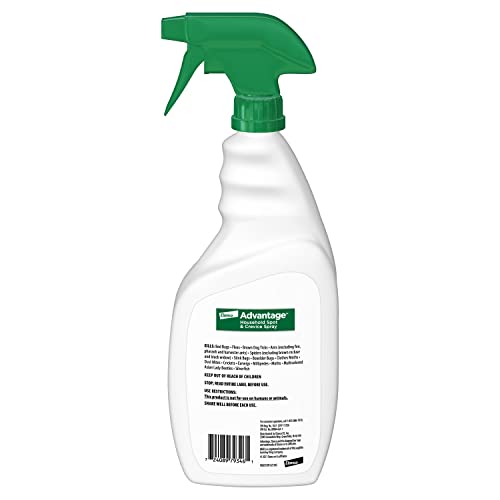 Advantage Flea, Tick, Dust Mite and Bed Bug Spot and Crevice Spray, 24 oz