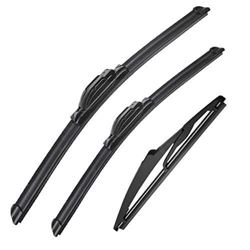 3 wipers Replacement for 2013-2018 Toyota RAV4, Windshield Wiper Blades Original Equipment Replacement - 26"/16"/10" (Set of 3) U/J HOOK