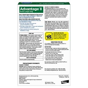 Advantage II XL Dog Vet-Recommended Flea Treatment & Prevention | Dogs Over 55 lbs. | 6-Month Supply