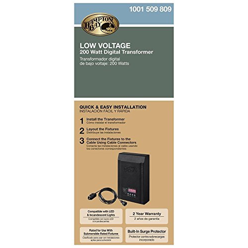 Hampton Bay Low-Voltage 200-Watt Landscape Transformer