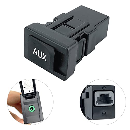 Auxiliary Input Jack Aux Port Audio Adapter Compatible with 2005-2009 Toyota Camry RAV4 Prius Yaris FJ Cruiser 4Runner Lexus ES350 LS460 Replacement for 86190-06010 86190-53010