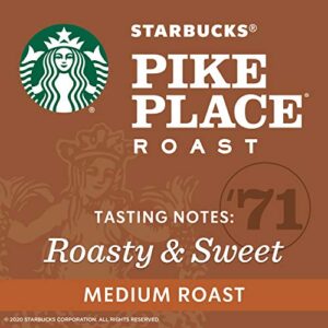 Starbucks Medium Roast Ground Coffee — Pike Place Roast — 100% Arabica — 1 bag (20 oz.) Great Holiday Gift