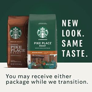 Starbucks Medium Roast Whole Bean Coffee — Pike Place Roast — 6 bags (12 oz. each)