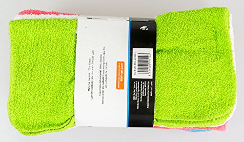 MAINSTAYS 18 Pack Assorted Cotton Terry Thin Washcloths Rags (NPWGO)