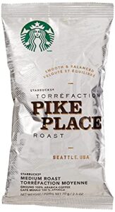 starbucks, sbk12411960, pike place ground coffee, 18 / box