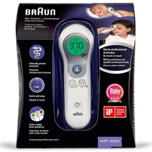 braun thermometer 2 in 1 no-touch + front