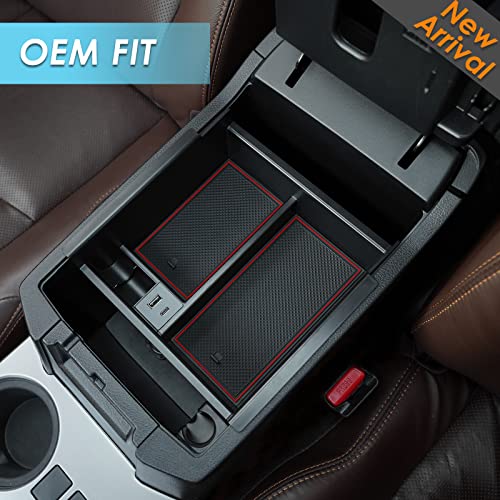 For 2023, 2010-2022 Toyota 4Runner Center Console Organizer Tray (with USB Port), Insert Armrest Box for 4Runner 2010 - 2014 2015 2016 2017 2018 2019 2020 2021 2022 2023 5th Gen 4Runner Accessories