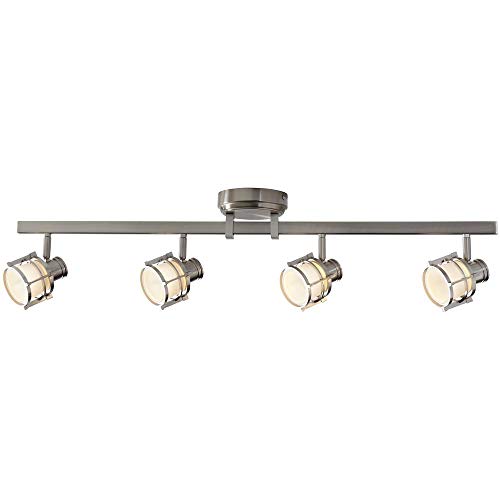 Hampton Bay 4-Light Pewter Integrated LED Track Lighting Fixture