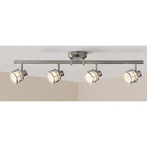 Hampton Bay 4-Light Pewter Integrated LED Track Lighting Fixture