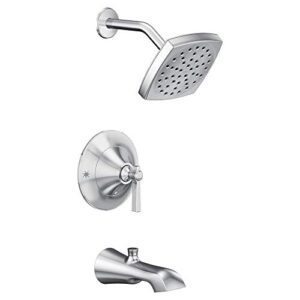 moen ts2913ep flara posi-temp pressure balancing eco-performance tub and shower trim kit, valve required, chrome