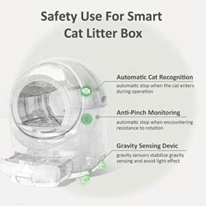 REDSASA Self Cleaning Cat Litter Box for Multiple Cats, Automatic Cat Litter Box with APP Control, Auto Clean Robot Litter Box Compatible for Various Cat Litters…