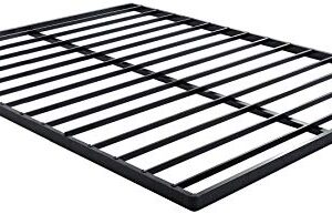 Zinus Gulzar Easy Assembly Quick Lock 1.6 Inch Bunkie Board / Bed Slat Replacement, Queen, Black