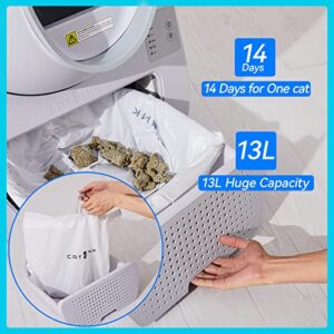 CATLINK Self Cleaning Cat Litter Box, Automatic Cat Litter Box, Double Odor Removal, Cat Robot Litter Box for Cats from 3.3 pounds to 22 pounds (Young Version)