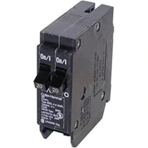 eaton corporation eaton br2020 single pole tandem, 120v, 2-20-amp circuit breaker