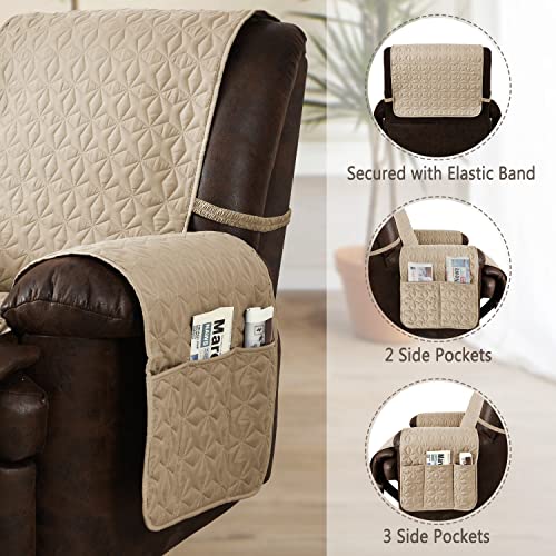 RBSC Home Waterproof Recliner Chair Covers Anti Slip Small Recliner Cover for Pets Dogs