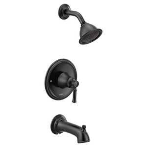 moen t2183bl dartmoor posi-temp tub/shower, matte black