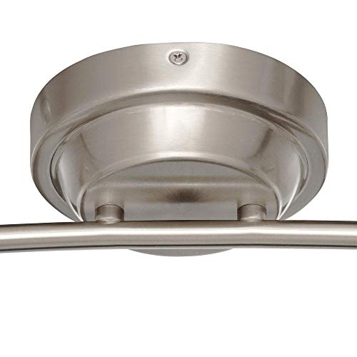 Hampton Bay Kelso 3 ft. 4-Light Satin Nickel LED Fixed Rail with 300/Lumen Heads 108701