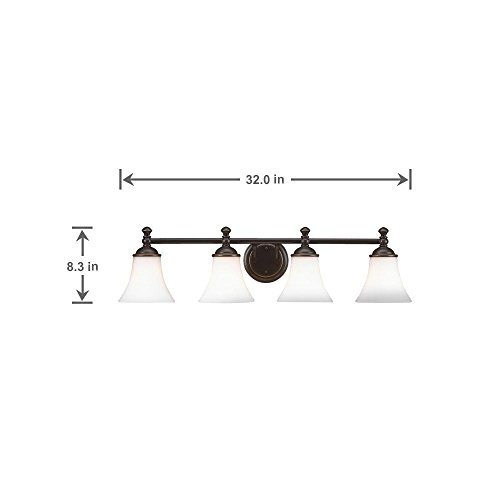 Hampton Bay 4-Light Crawley Oil Rubbed Bronze Vanity Fixture