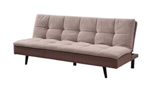 milton greens stars emma click clack sofa bed, light brown