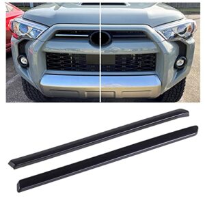 jdmcar front center grille insert cover trim compatible with 2023 2022 2021 2020 toyota 4runner trd pro sport accessories abs middle grille insert cover strips (matte black)