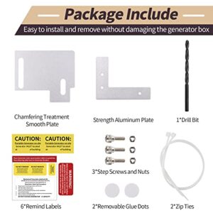 Generator Interlock-Kit for Eaton-Cutler-Hammer Panel - Fit 1-1/2" Space on Main &Branch EAT-CH Series 150 or 200amp Only Main Circuit TAN Breaker Box, Safety Manual Electric Lockout, UL Tested