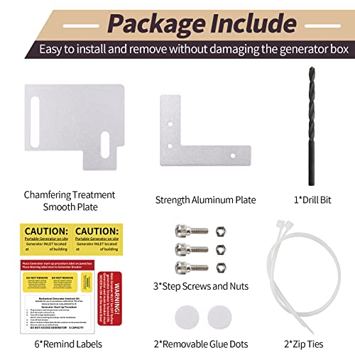 Generator Interlock-Kit for Eaton-Cutler-Hammer Panel - Fit 1-1/2" Space on Main &Branch EAT-CH Series 150 or 200amp Only Main Circuit TAN Breaker Box, Safety Manual Electric Lockout, UL Tested