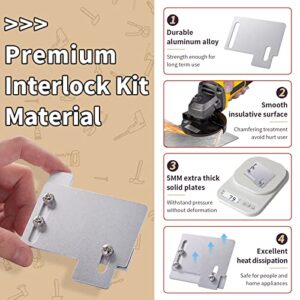 Generator Interlock-Kit for Eaton-Cutler-Hammer Panel - Fit 1-1/2" Space on Main &Branch EAT-CH Series 150 or 200amp Only Main Circuit TAN Breaker Box, Safety Manual Electric Lockout, UL Tested