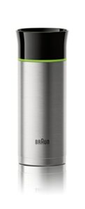 braun thermal travel coffee mug, black